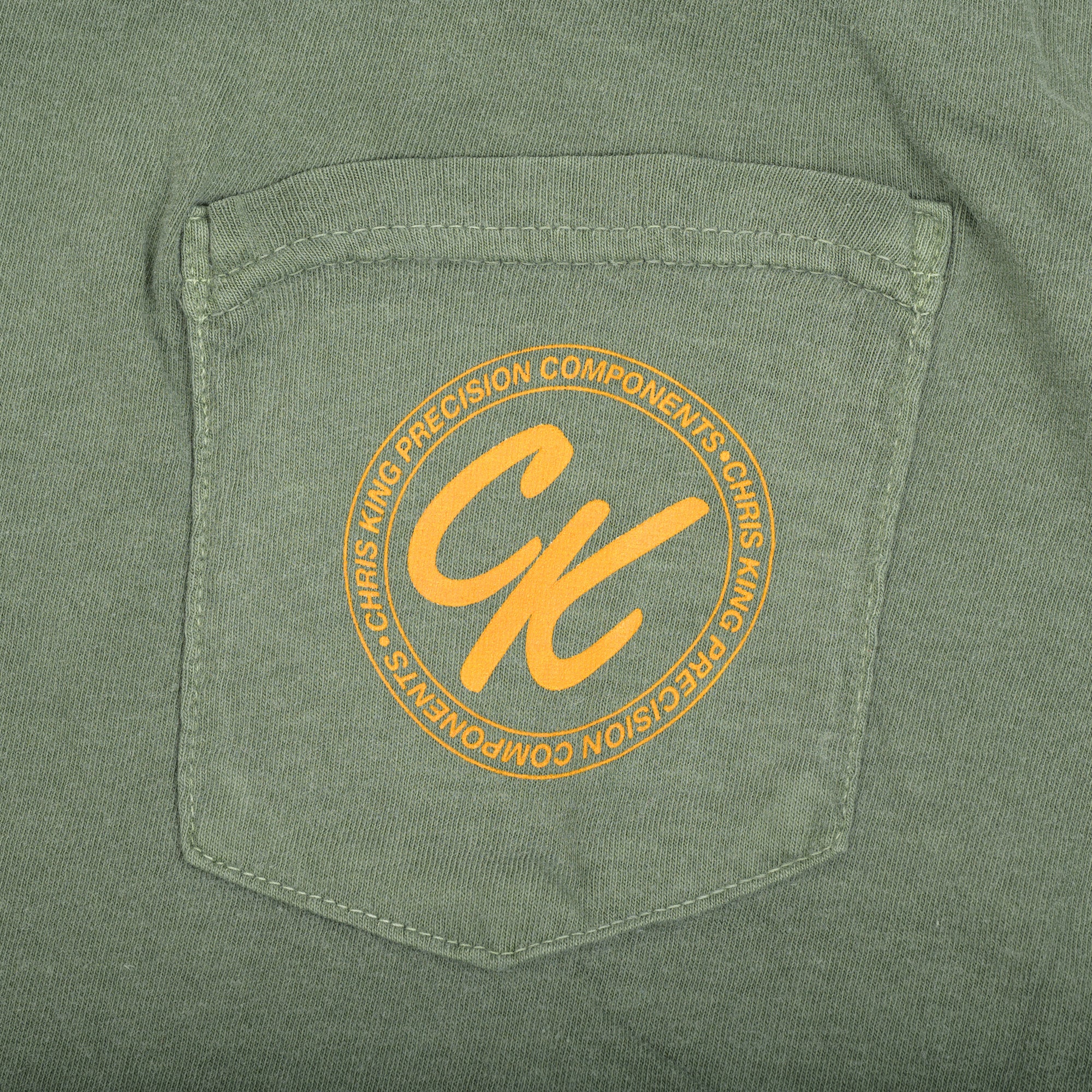 Ck Script Pocket T Shirt Chris King Precision Components